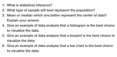 Solved 1 What Is Statistical Inference 2 What Type Of