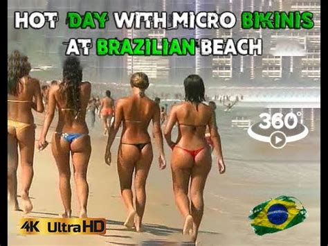 🇧🇷 Hot Day At Brazilian Beach 🇧🇷 Summer At Brazil 🇧🇷 Vr 4k