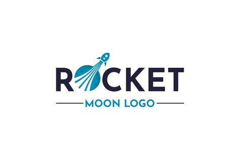 Rocket Text Logo Design Illustrator Templates ~ Creative Market