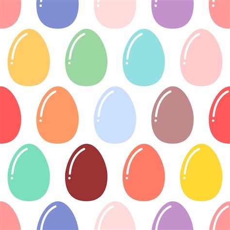 Premium Vector Colorful Egg Pattern