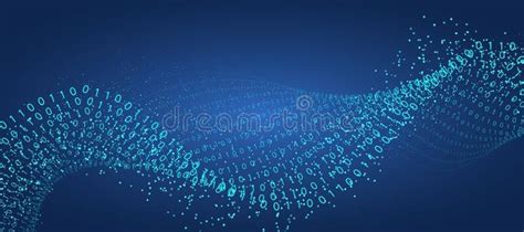 Abstract Technology Background With Binary Code