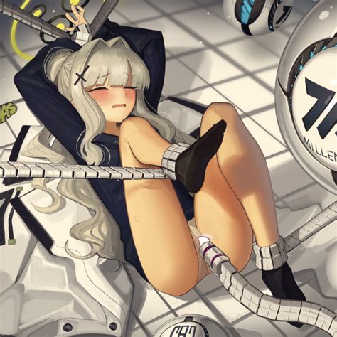 Rule 34 1girls Arms Above Head Arms Up Blue Archive Blush Cad Caddo Closed Eyes Endured Face