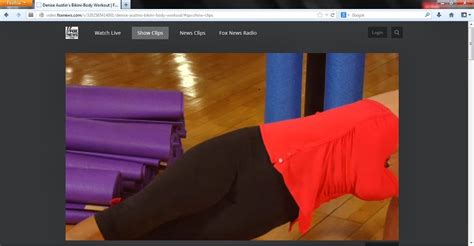 Denise Austin Fan Foxnews Com Denise Austin S Bikini Body Workout Camel Toe Slip