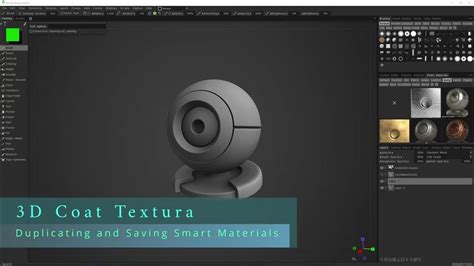 3DCoat Textura - Duplicating and Saving Smart Materials - YouTube