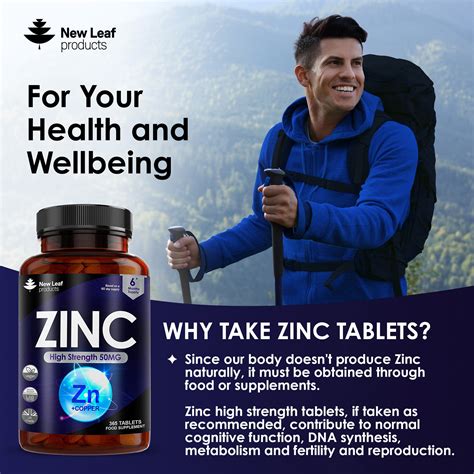 Zinc Tablets New Leaf Supplements New Leaf Products