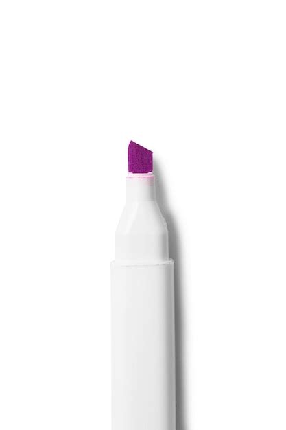Premium Photo Purple Marker On White