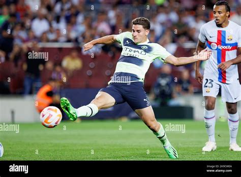 Barcelona Aug 24 Julian Alvarez In Action During The Friendly Match