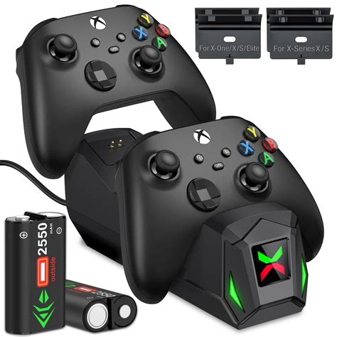Xbox Controller Chargerdual Charging Station With 2x2550mah