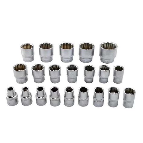 21 Piece Set 12 Point Torx 1 2inch Large Fly Socket Head 8 36mm