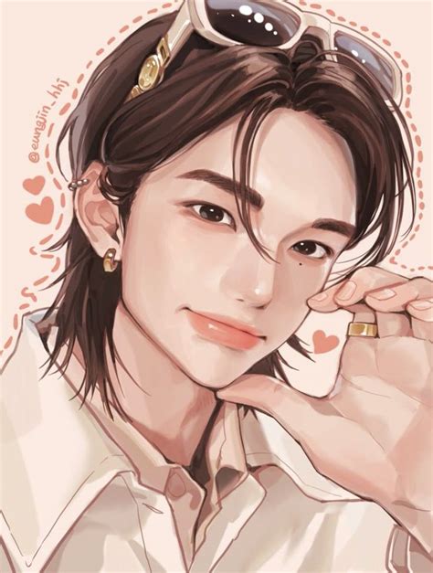 Hyunjin ~ Fan Art 💕 Эскизы деревьев Рисунок лица