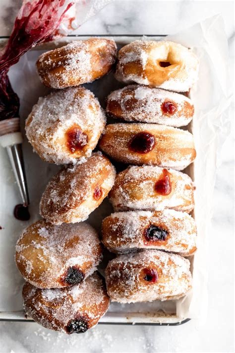 Classic Jelly Filled Doughnuts