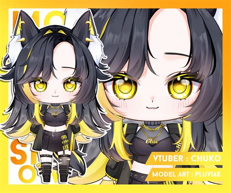 Chibi Live2d Model With Rigging By Chiffon Cweampwup Vgen