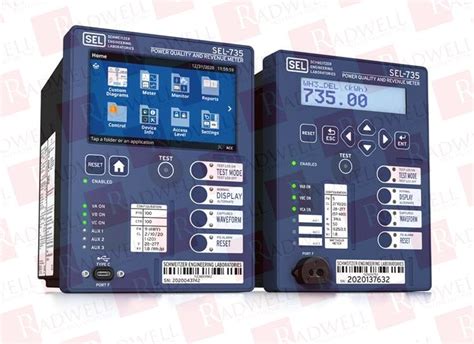 Sel 735 0735vx20944cxxxxxx16101xx Power Meter Panel By Schweitzer