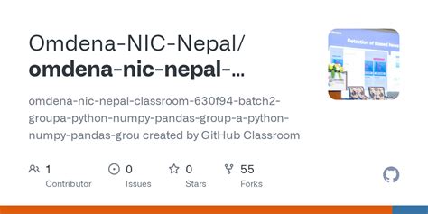 Github Omdena Nic Nepalomdena Nic Nepal Classroom 630f94 Batch2