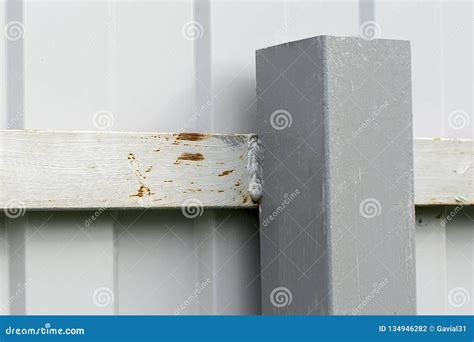 Rust On The Fence Stock Photo Image Of Protruding Background