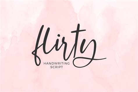 Flirty Script Font By Beck McCormick TheHungryJPEG