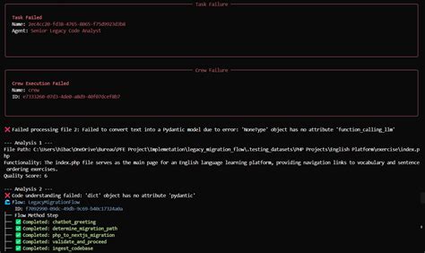 Failed To Convert Text Into A Pydantic Model Due To Error Nonetype Object Has No Attribute
