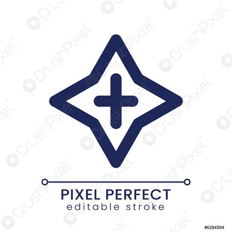 blink transition pixel perfect linear ui icon stock vector 6284504