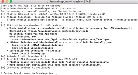 get started flutter install on macos by iswandi saputra medium