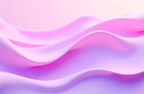 Abstract Flowing Curves Soft Pastel Tones Creating Calming Visual