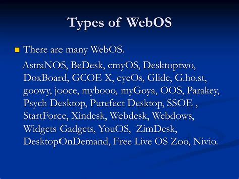 Ppt Web Operating System Powerpoint Presentation Free Download Id