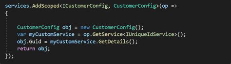Resolve Instances Within ConfigServices Of ASP NET Core TheCodeBuzz