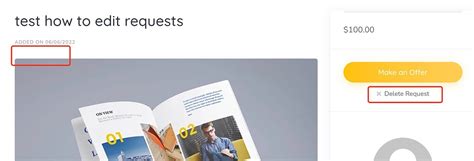 allow users to edit their published requests feature requests