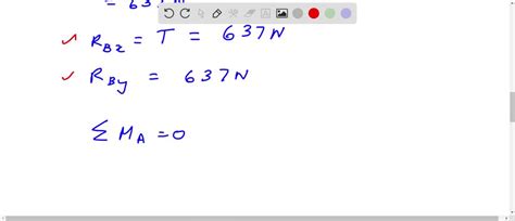 determine the x and y components of reaction at pin a using scalar