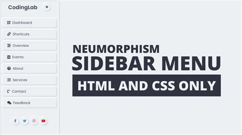 Top 15 Sidebar Menu Templates In HTML CSS JavaScript