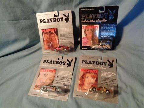4 Playboy Playmate Diecast Cars Carmen Electra Bernaola Twins N Lenz N