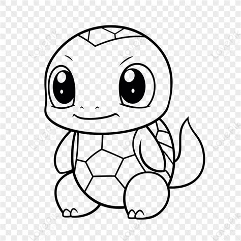 포켓몬 거북이 색칠 페이지 개요 스케치 드로잉 벡터소매라인 아트 Png 일러스트 무료 다운로드 Lovepik