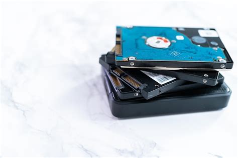 Premium Photo Internal And External Solid State Hard Drives On The Table