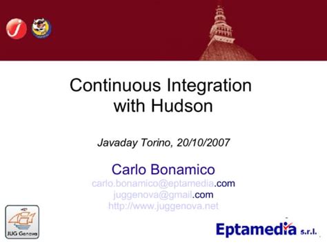 Continuous Integration With Hudson And Jenkins Ppt