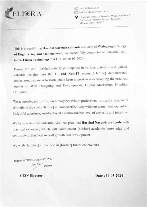 Harshal Shende On Linkedin Elioratechnology Industrialvisit Learninganddevelopment