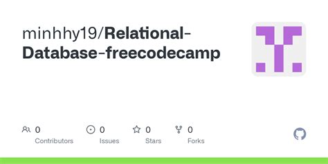 Github Minhhy Relational Database Freecodecamp