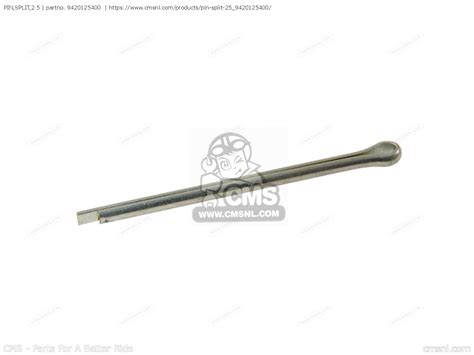 Pin Split 2 5をhondaに Cmsnlで注文