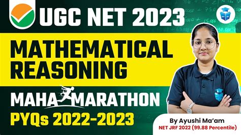 Ugc Net June 2023 Paper 1 Mathematical Reasoning Marathon 2022 2023