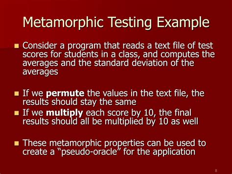 Ppt Application Of Metamorphic Testing To Supervised Classifiers