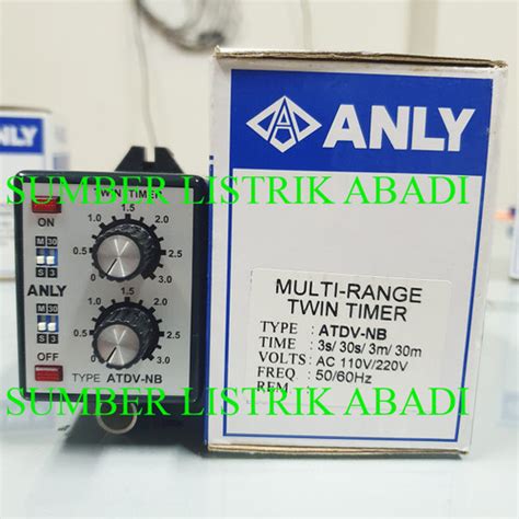 Jual Anly Taiwan Multi Range Twin Twin Analogue Timer ATDV N ATDV NA Jakarta Barat