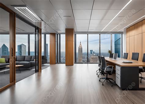 Modern Business Office Workplace Background Wallpaper Free Wallpaper Hd Wallpaper Background