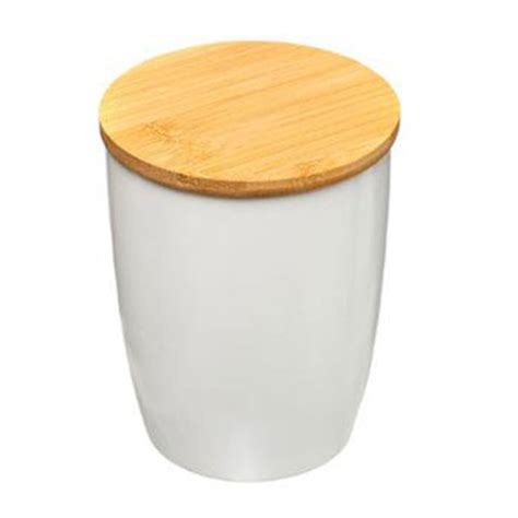 Контейнер 5five Simply Smart керамичен бамбуков 1 5 л бял Emag Bg