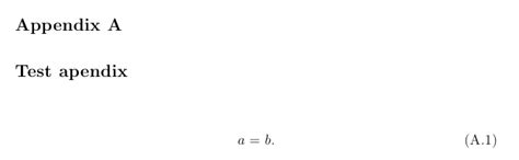 sectioning size of the appendix title for report tex latex stack