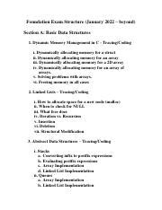 Mastering Data Structures and Algorithms: In-Depth Study Guide | Course Hero