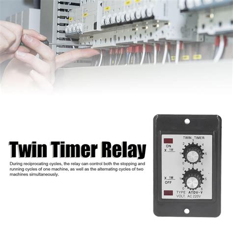 2 sets twin timer relay 6m reciprocating cycle delay controller high
