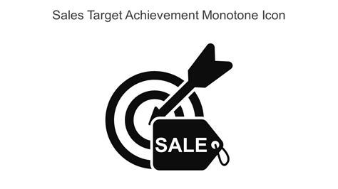 Sales Target Achievement Monotone Icon In Powerpoint Pptx Png And Editable Eps Format Ppt Powerpoint