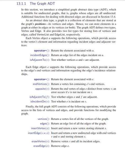 Write A Class Implementing A Simplified Graph Adt In