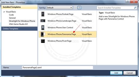 รู้จักกับ Panorama Control บน Windows Phone Application