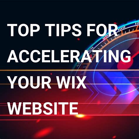 boost wix site speed tips for faster loading and better ux
