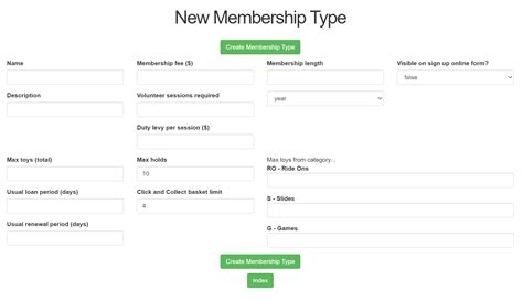Creating Membership Types Setls Wiki