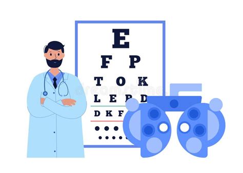Eyesight Examination Concept Stock Vector Illustration Of